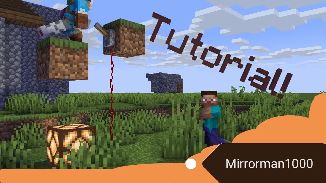 How to send Redstone signals down! - YouTube