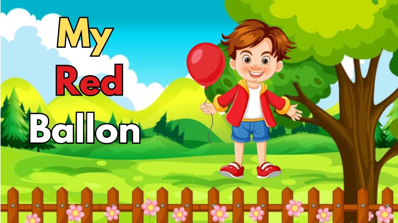 My Red Balloon | Kids Songs | English Animated Nursery Rhyme - YouTube