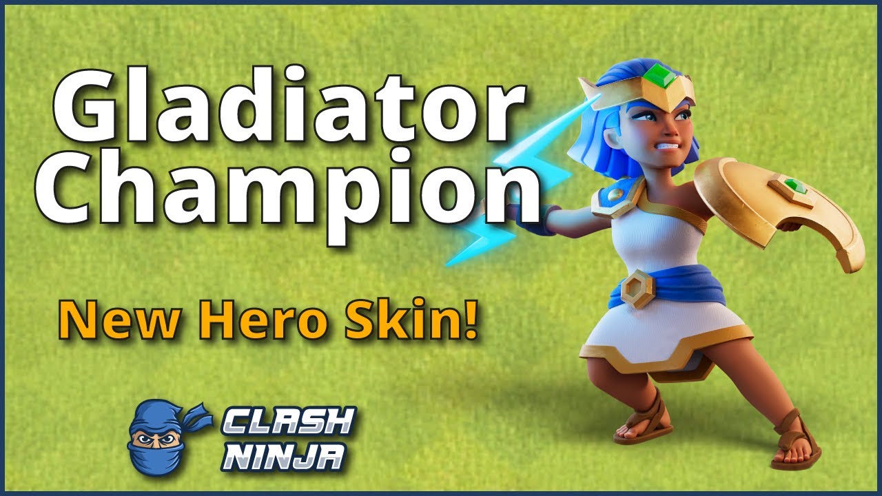 New Gladiator Champion Hero Skin - September 2021 | Clash of Clans ...