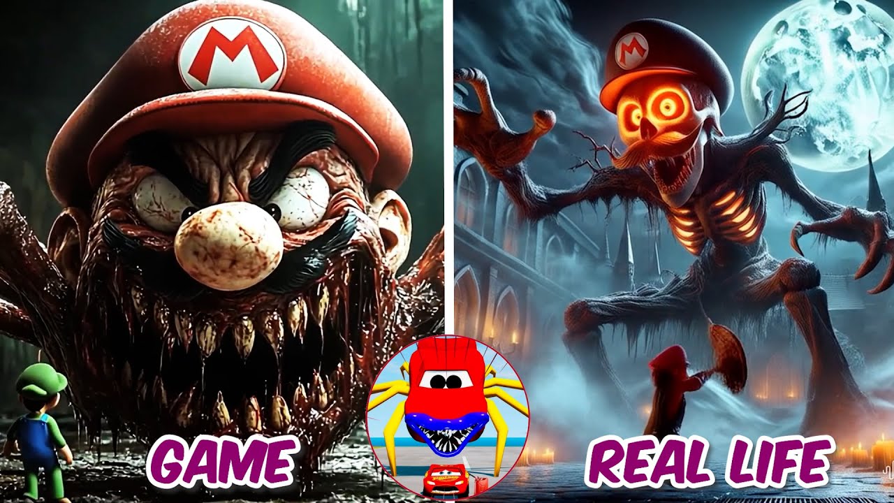 MARIO.EXE Head Eater Monster In Real Life | All Eater Monster | Tiles ...