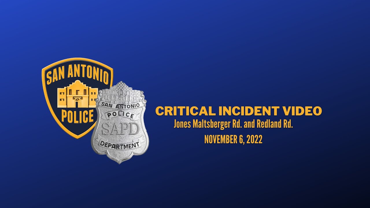 San Antonio Police Department: Critical Incident Video Release of Hit ...