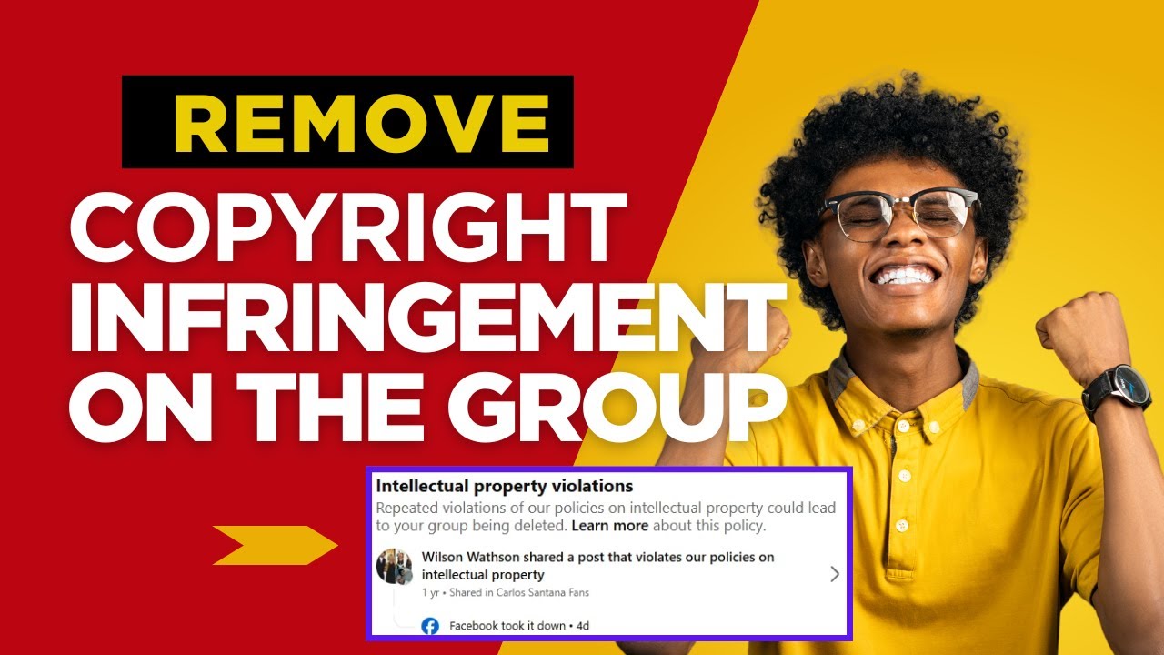 How to remove copyright infringement error on Facebook group 2025 ...