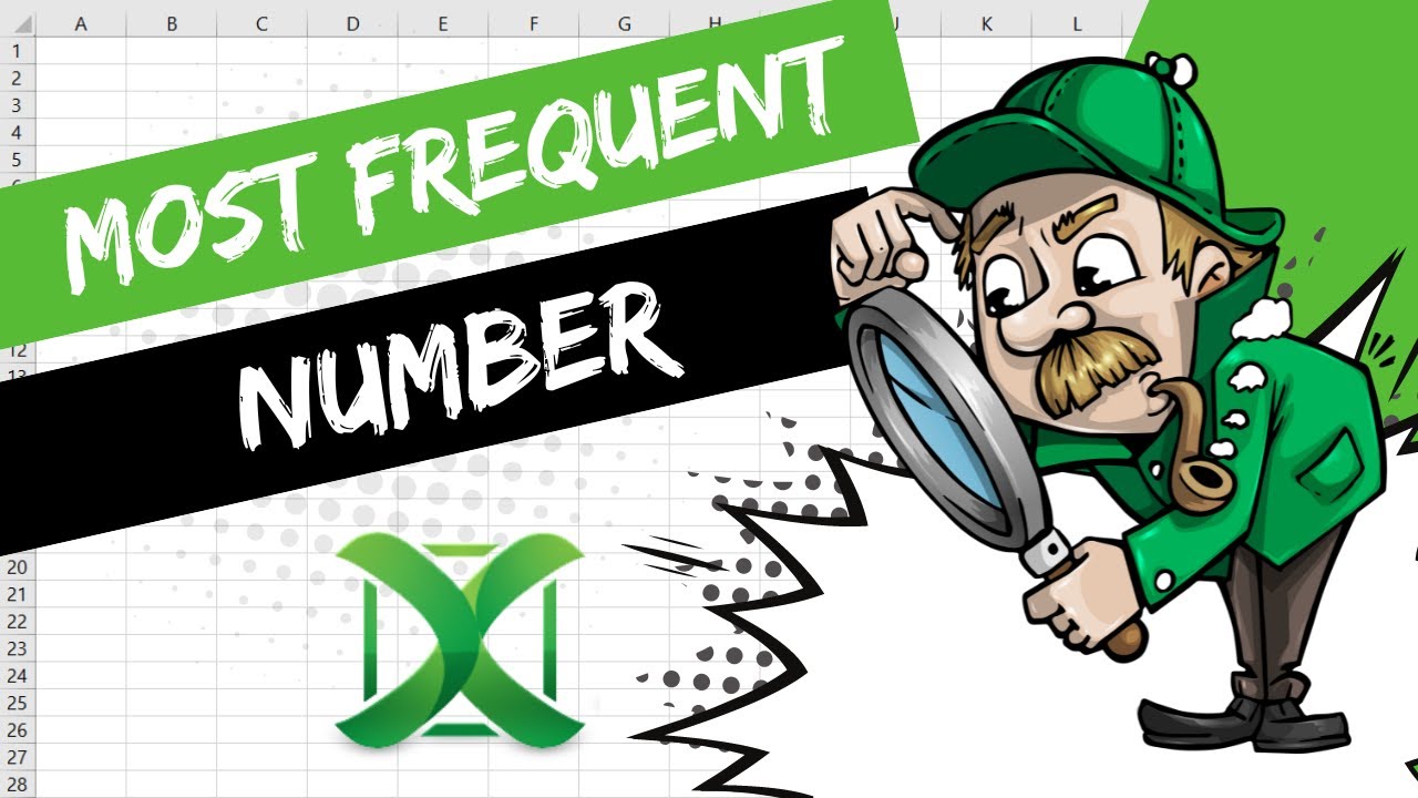 Excel The Most Frequent Number Mode Function Excel Tips 100 Youtube 7446