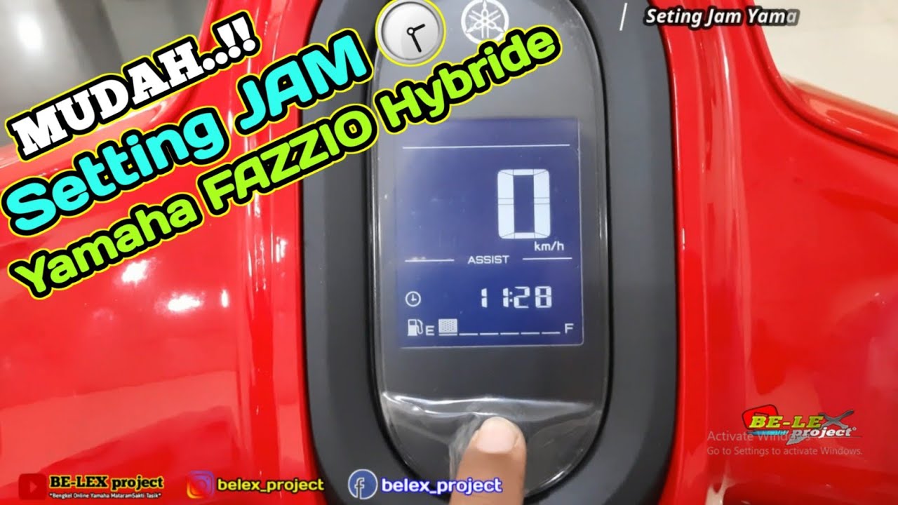 Cara Setting Jam Yamaha FAZZIO Hybride Connected Dengan Mudah - YouTube