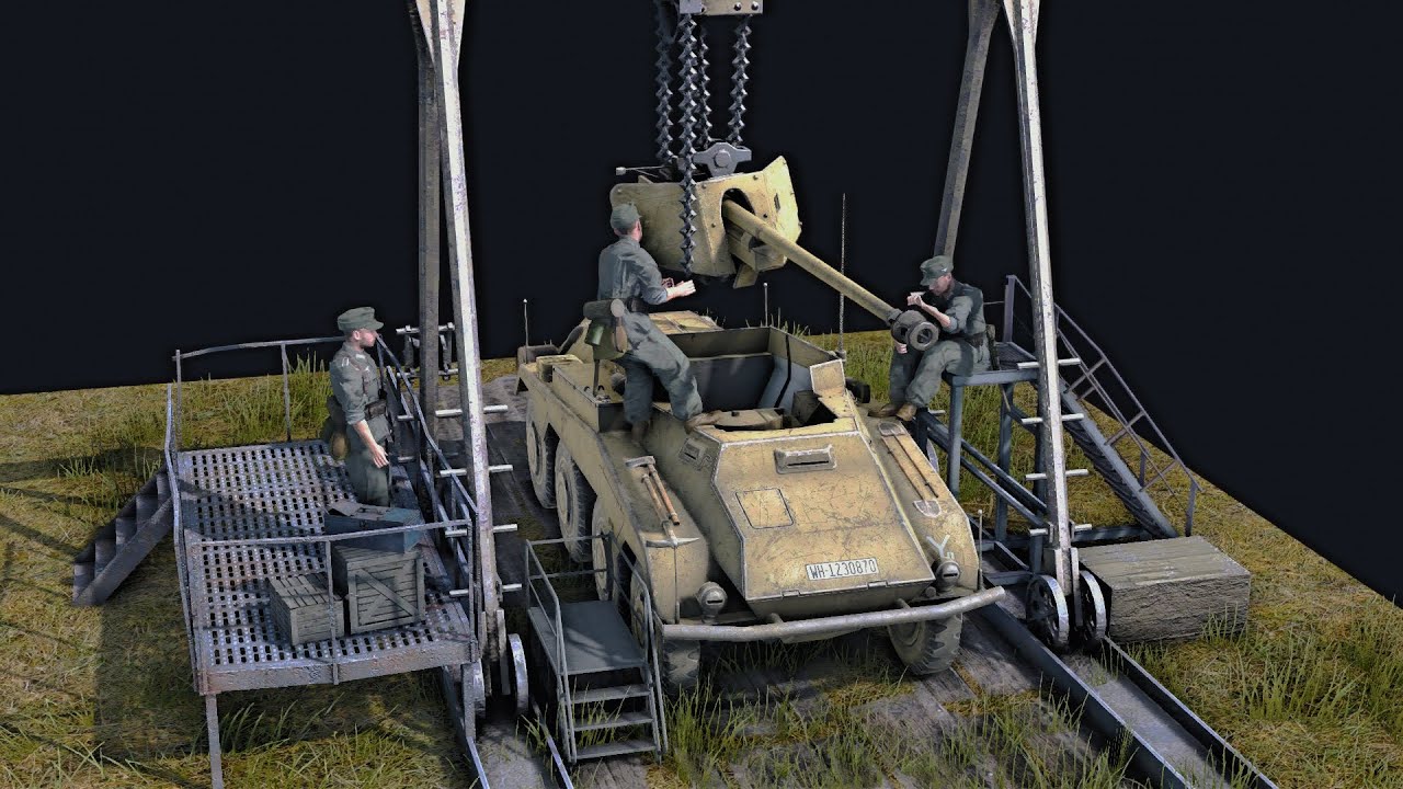 A armored vehicle Equipped with an Anti-Tank Gun | Tilt Shift - YouTube