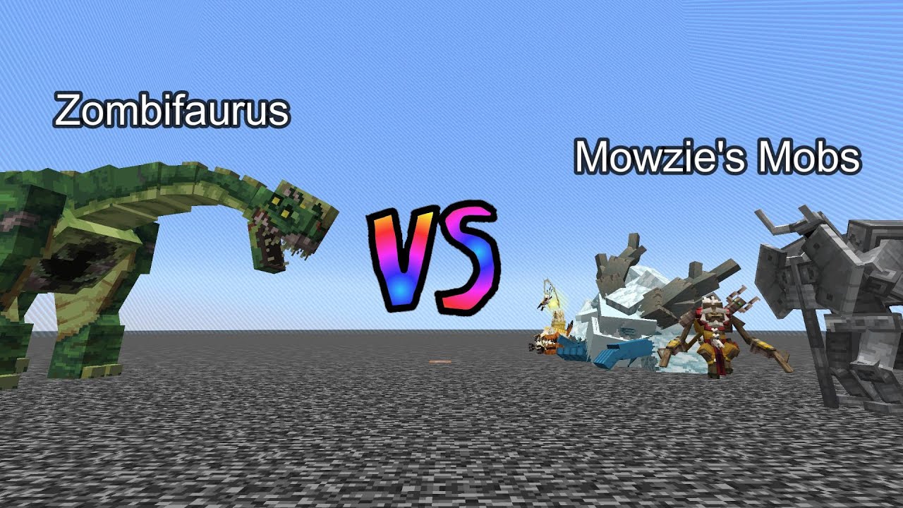 Zombifaurus vs Mowzie's Mobs | Minecraft Mob Battle - YouTube