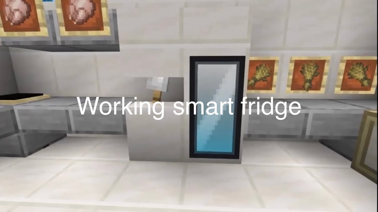 Smart fridge minecraft Bedrock Edition - YouTube