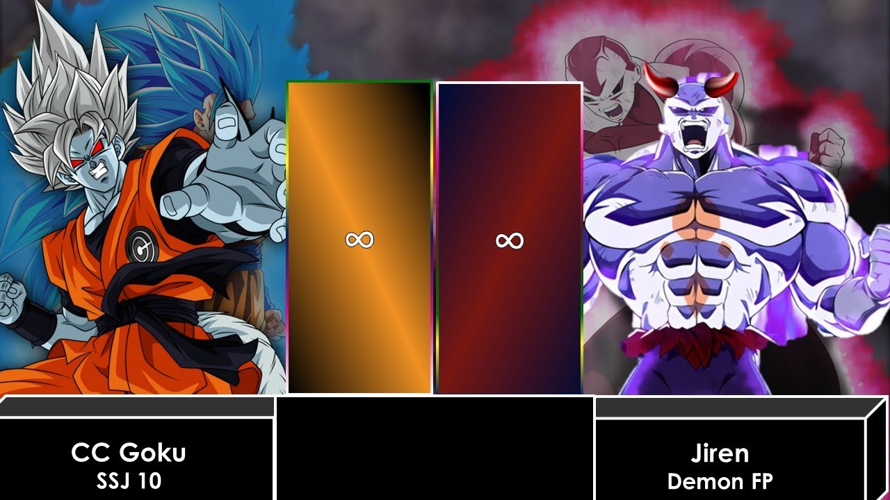 CC Goku Vs Demon Ultra Jiren Power Level - YouTube