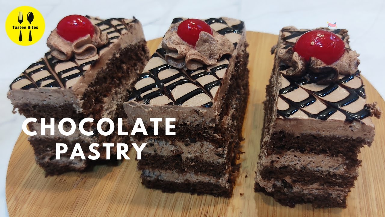 3 Layer Chocolate Pastry | Chocolate Pastry | How to make Chocolate ...