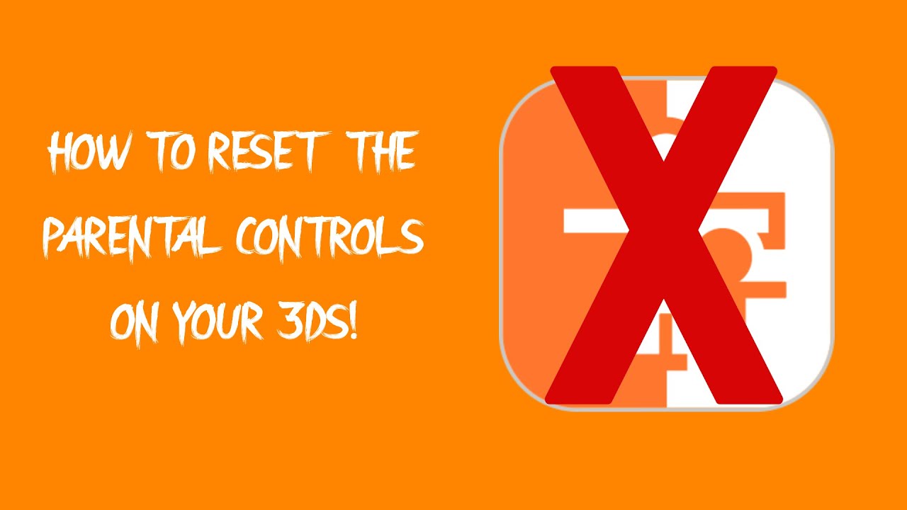 How To Reset Parental Controls On 3DS [EASY] - YouTube
