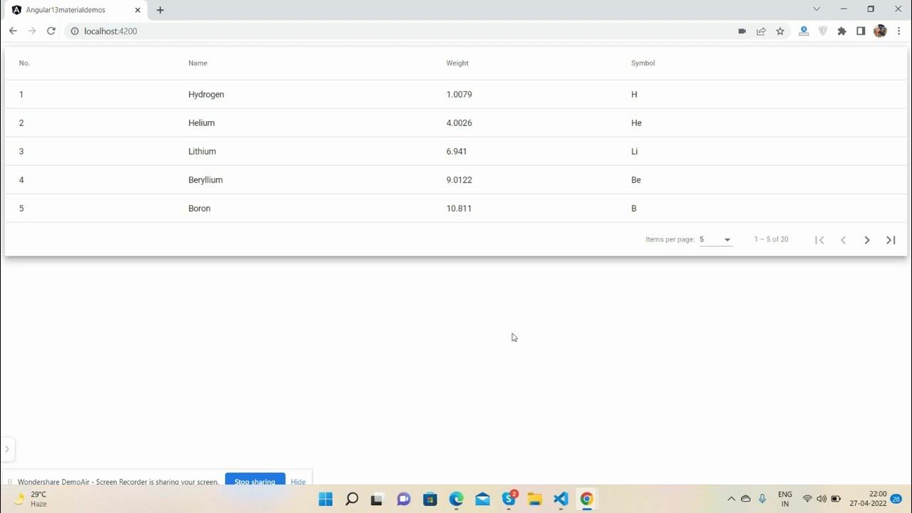 Angular 13 Angular Material Datatable Integration Youtube