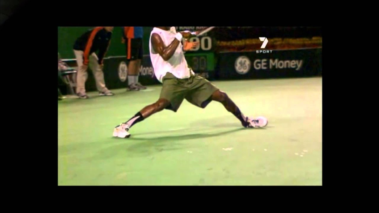 DJOKOVIC vs 10 YEAR OLD SLIDING ON HARD COURT - YouTube