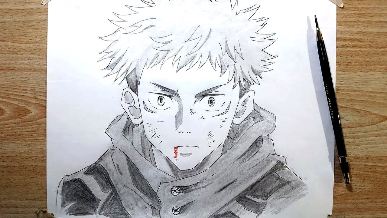 How to Draw Yuji Itadori Step by Step | Jujutsu Kaisen - YouTube