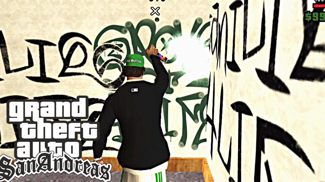 GTA San Andreas Graffiti Anywhere Mod Showcase Gameplay - YouTube