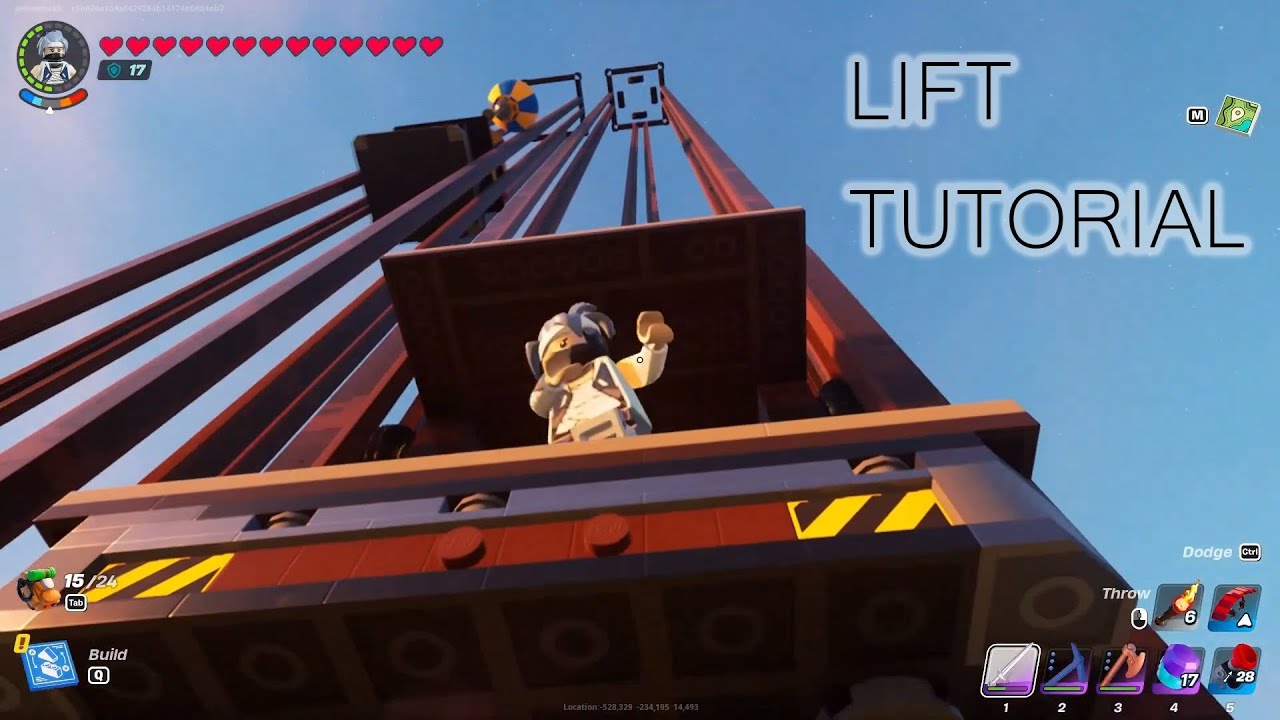 How to build a smooth ELEVATOR/LIFT in Fortnite LEGO Survival (Tutorial) - YouTube