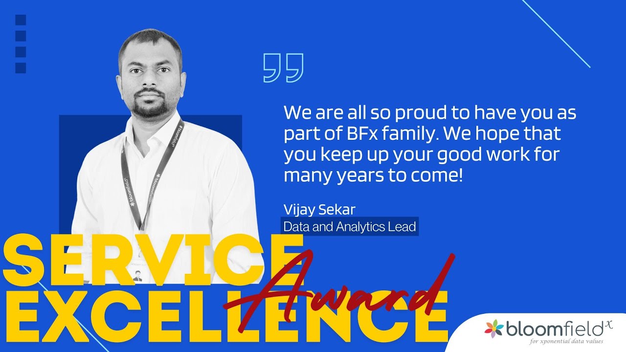Meet Vijay Sekar, our Service Excellence Award Winner | 5 Years ...