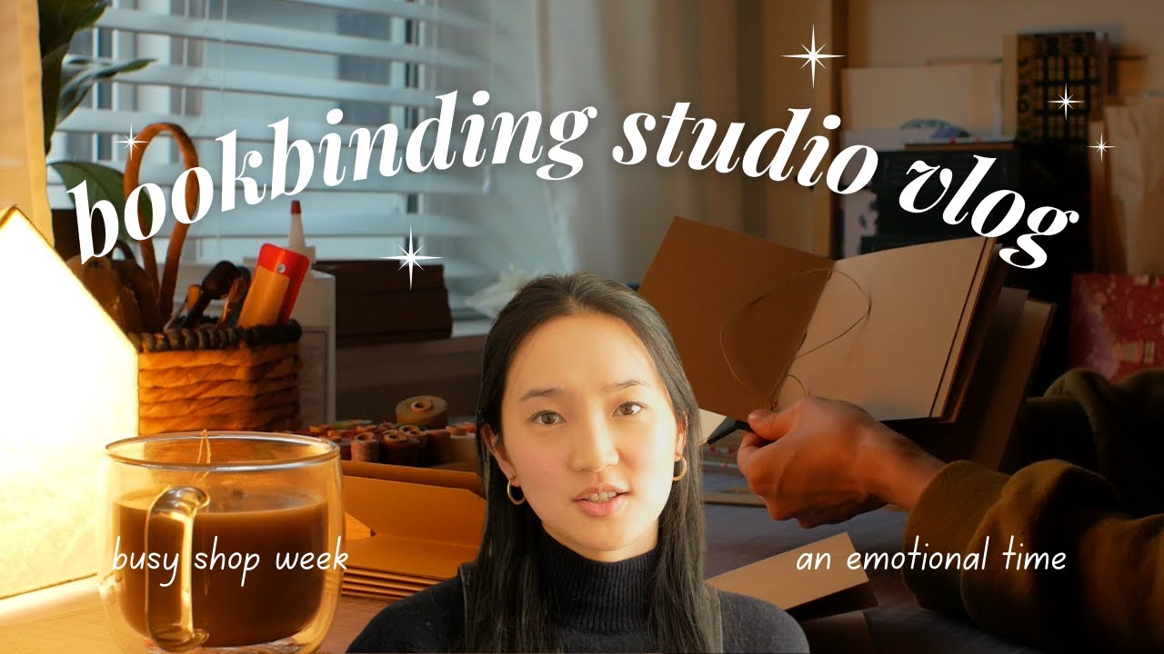 Bookbinding Studio Vlog 18 emotions are hard - YouTube
