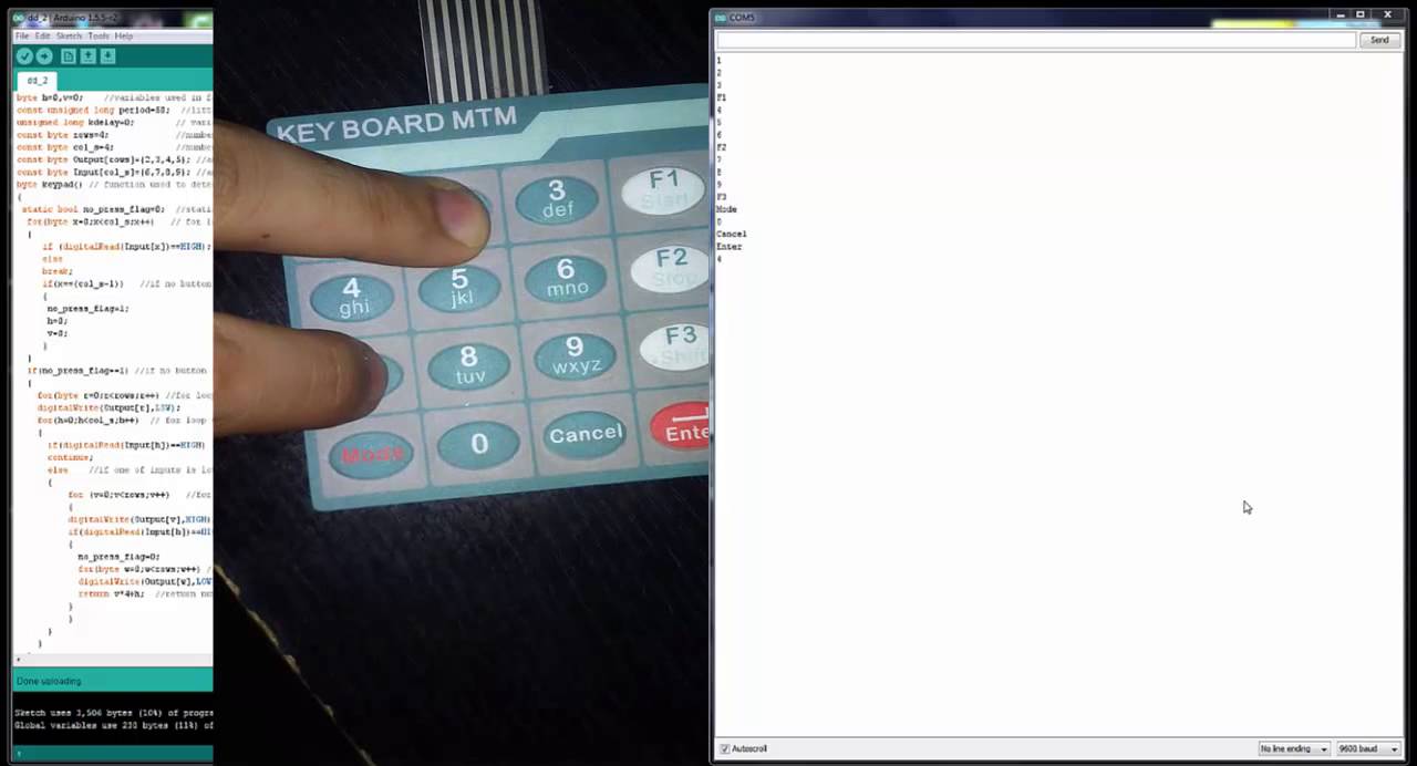 Keypad With Arduino Withoust Using Keypad Library Tutorial1 Youtube 1342
