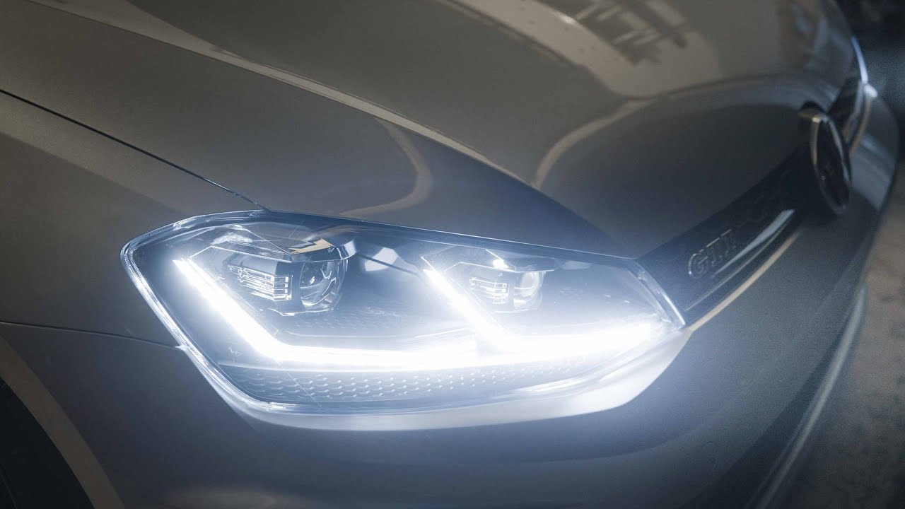 Aftermarket headlights on a lighting package GTI(the only way) - YouTube