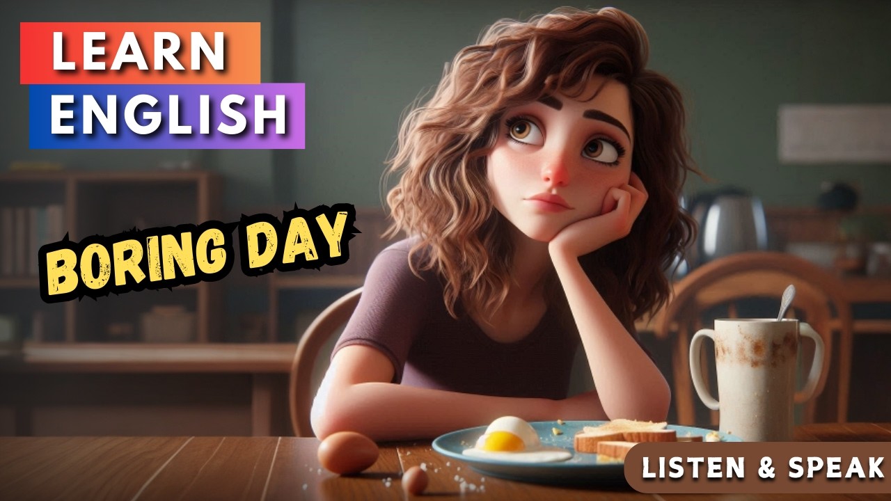 My Boring Day | Improve Your English | English Listening Skills ...