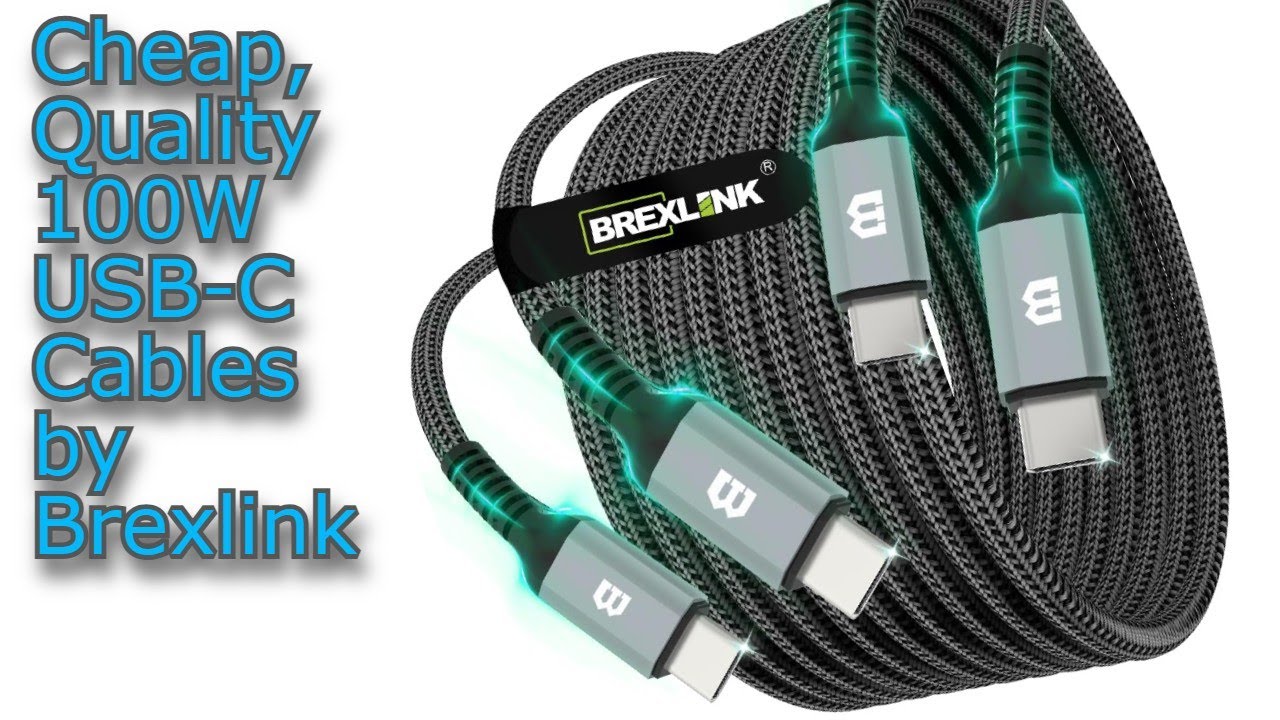 Cheap 2-meter long Brexlink 100W USB C Cables - YouTube
