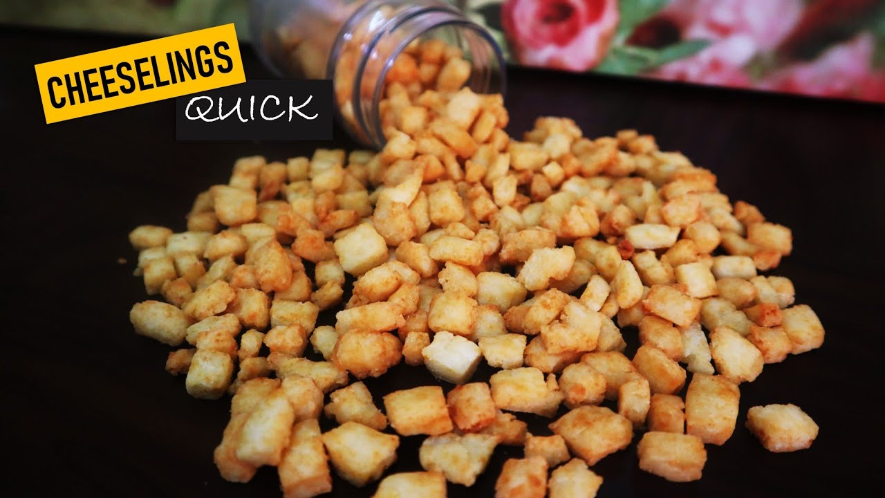 Homemade Cheeselings | Tea Time Snack | झटपट चीज़-लिंग्स | Kids ...