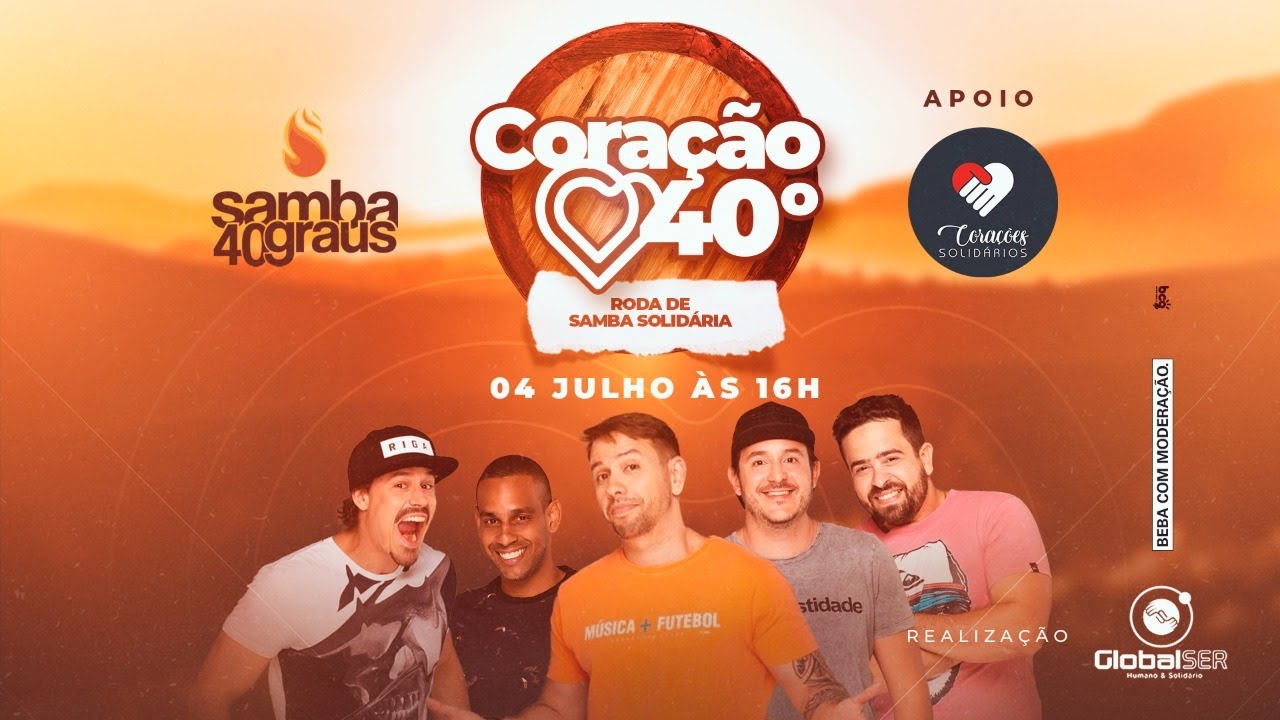 Samba 40 Graus LIVE - Coração 40º - YouTube