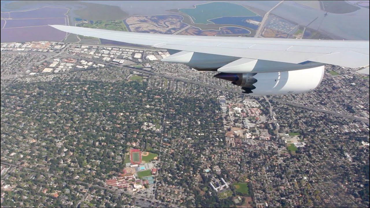 Korean Air Boeing 747-8 Landing in San Francisco (KE 23 || ICN-SFO ...