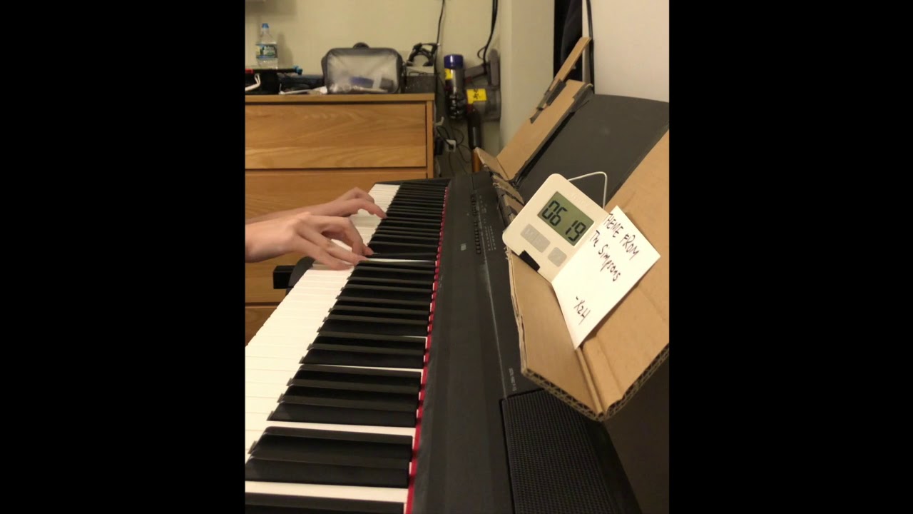 The Simpsons Theme Piano Cover Youtube