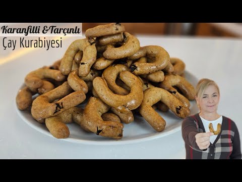 Su ve sıvıyağla 3 tepsi kurabiye! Meşhur pastanenin Karanfilli Tarçınlı çay kurabiyesi