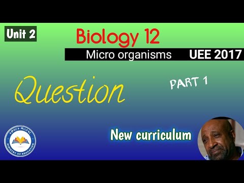 Biology 12 Unit 2 Micro Organisms|| Question|| New curriculum Part 1# ...