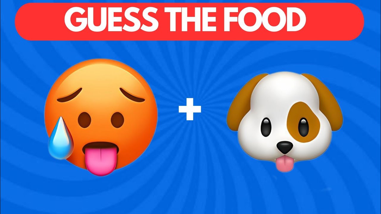 Guess The Food By Emoji Challenge 🌭. Cheese Burger, Hotdog , French ...