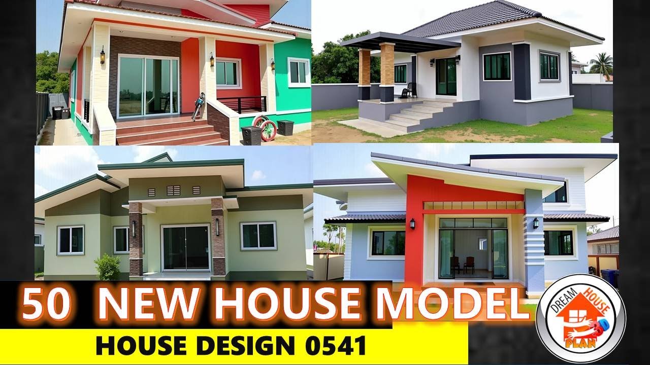 HOUSE DESIGN TEMPLATE NO.541 / 50 NEW HOUSE MODEL IMAGE DESIGN VIEW ...