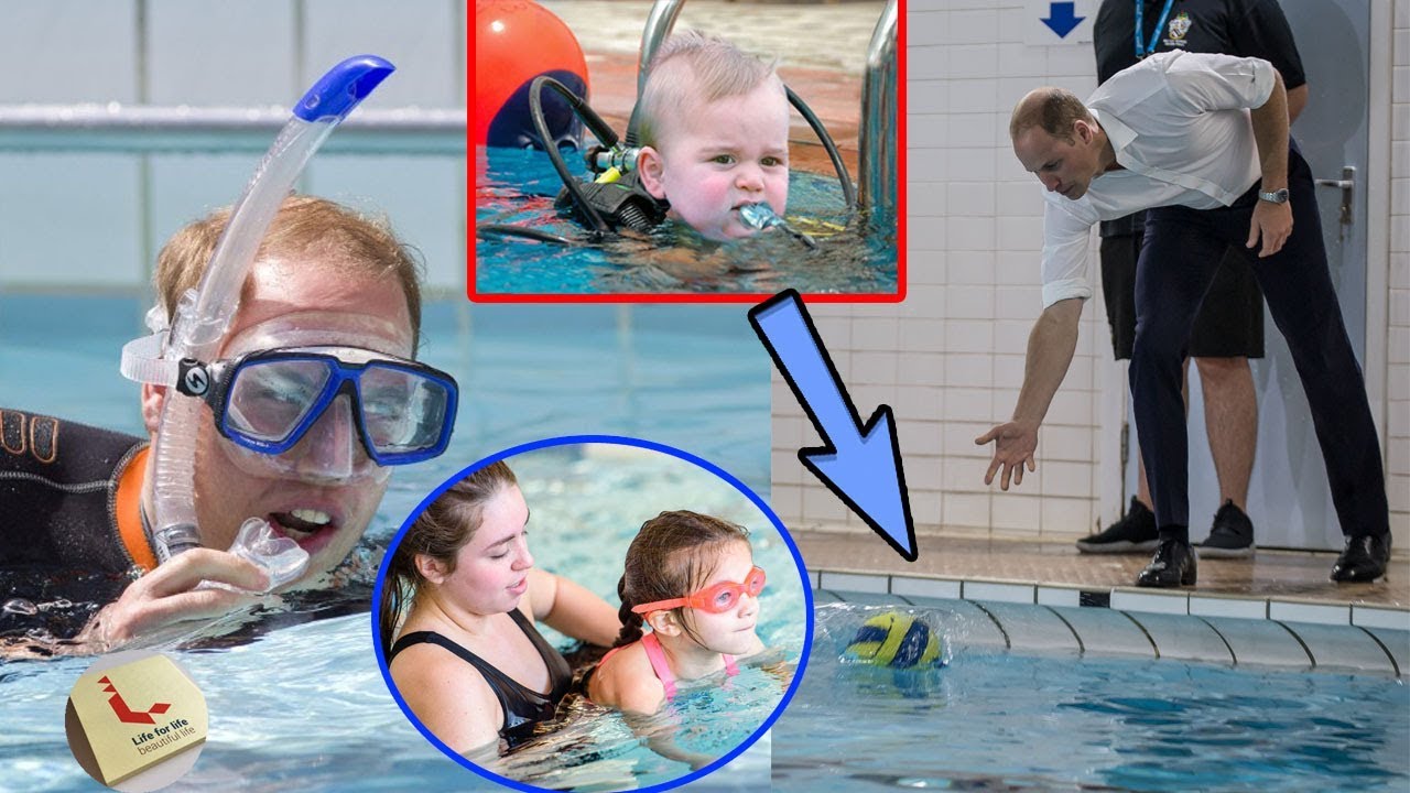Prince George and Charlotte screamed in swimming hard lessons by his ...