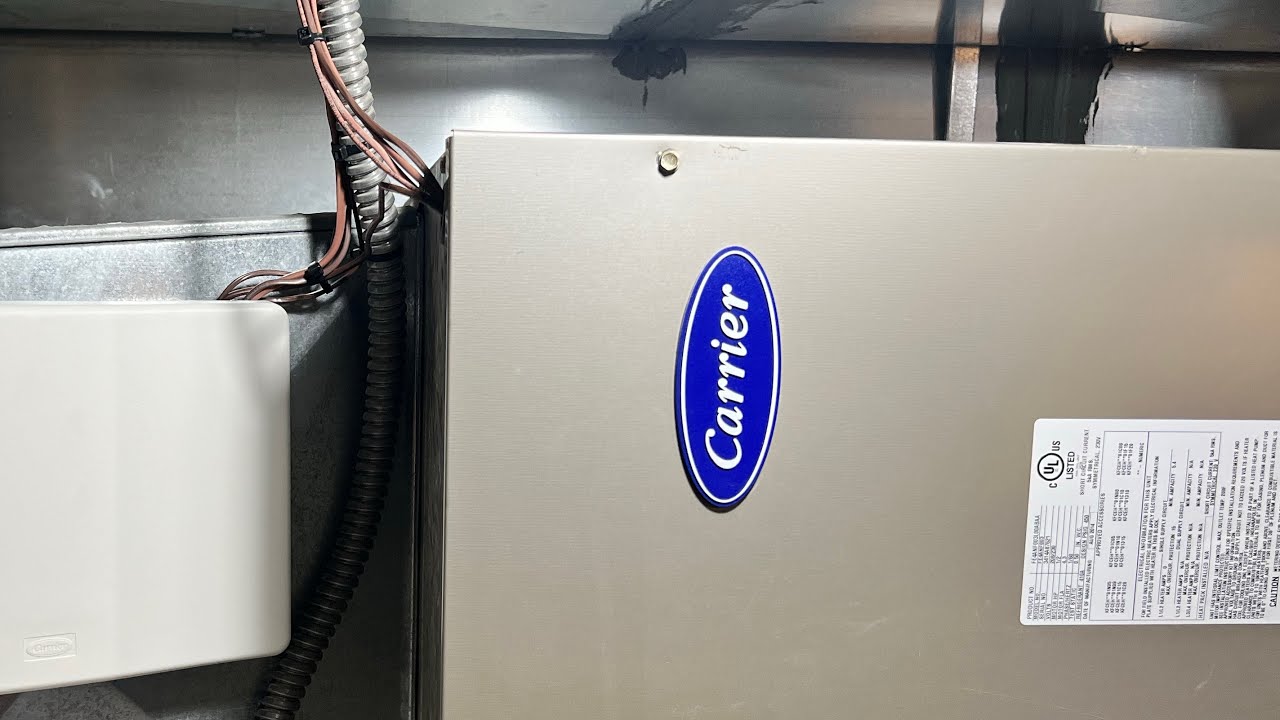 Carrier Infinity - Wiring in float switch (G Terminal) - YouTube