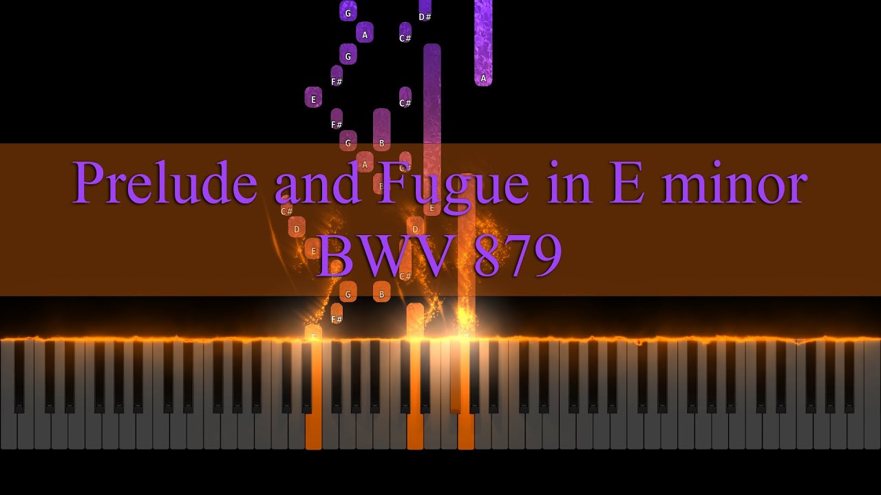 Prelude and Fugue in E minor, BWV 879 - Bach - YouTube