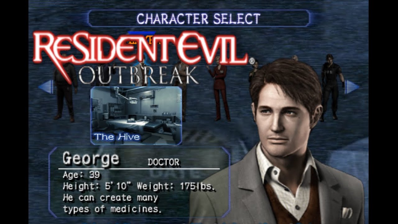 Resident Evil Outbreak - George : The Hive - YouTube