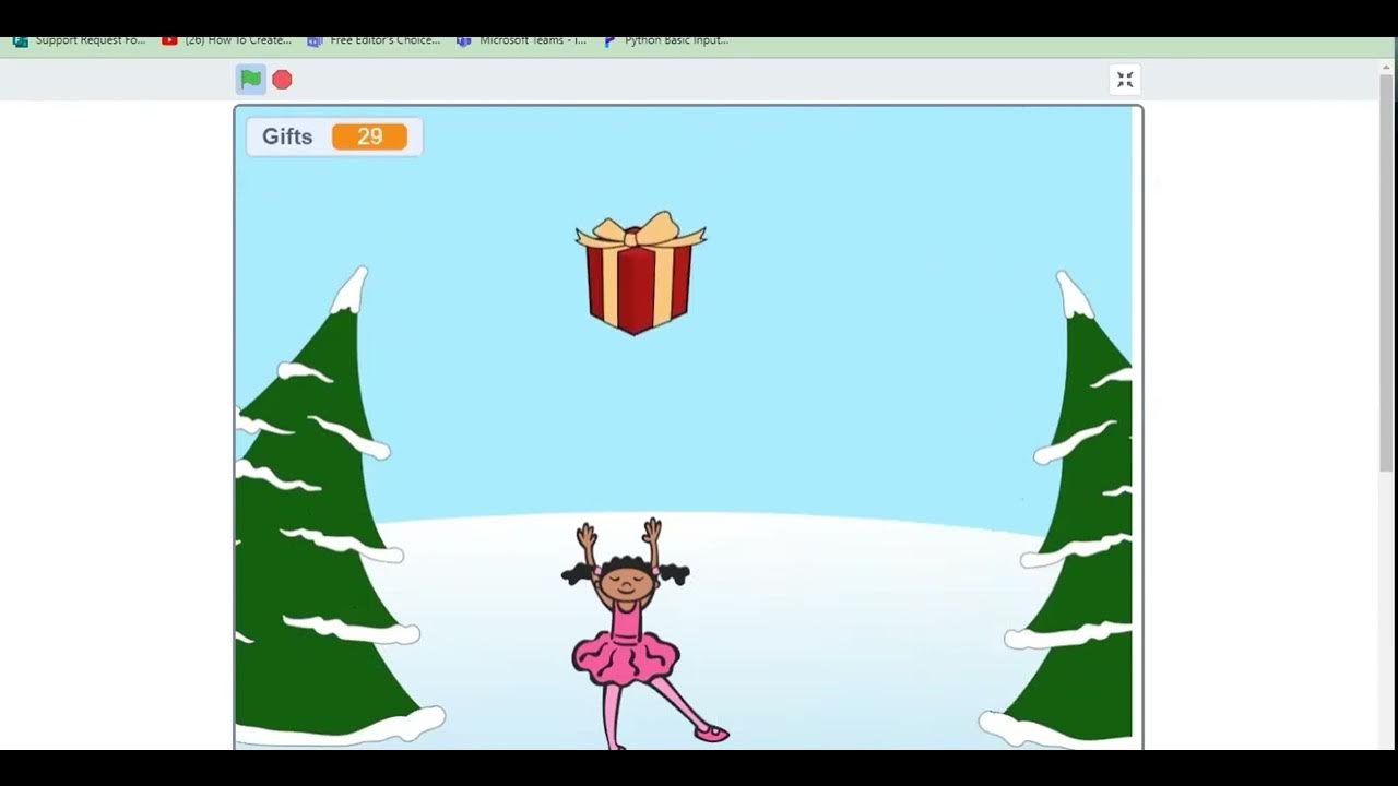 Game Programming Turtorial In Scratch Workshop Code With Santa Youtube