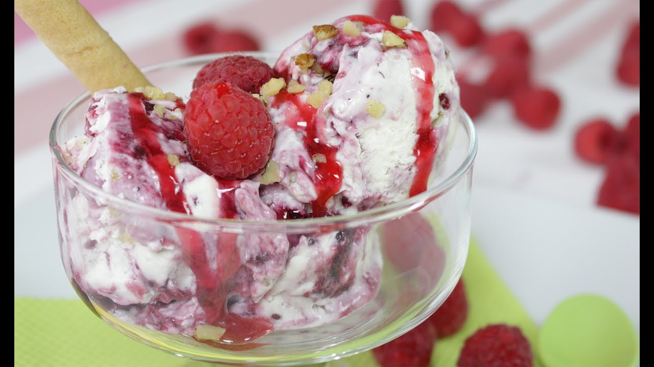 Helado de Frutos Rojos - YouTube