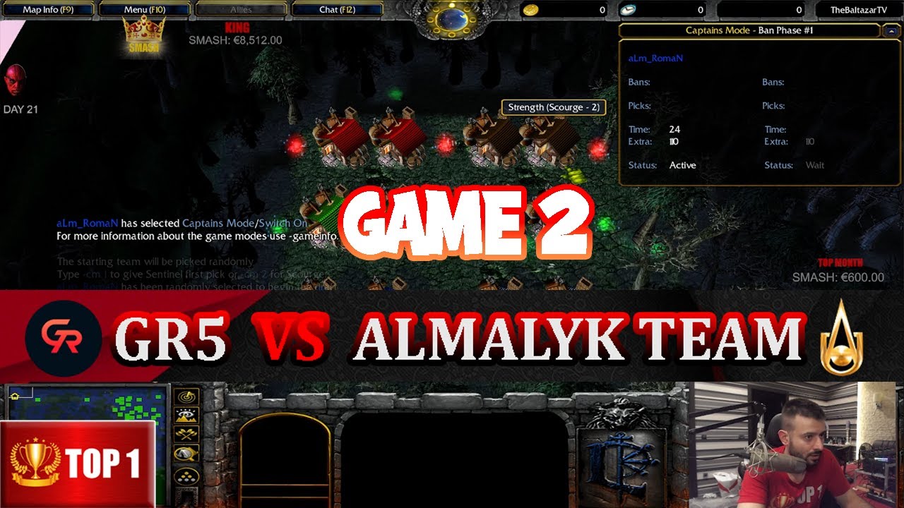 DOTA 🏆TOP 1 - GR5 vs Almalyk Team (GAME 2) Group E - YouTube