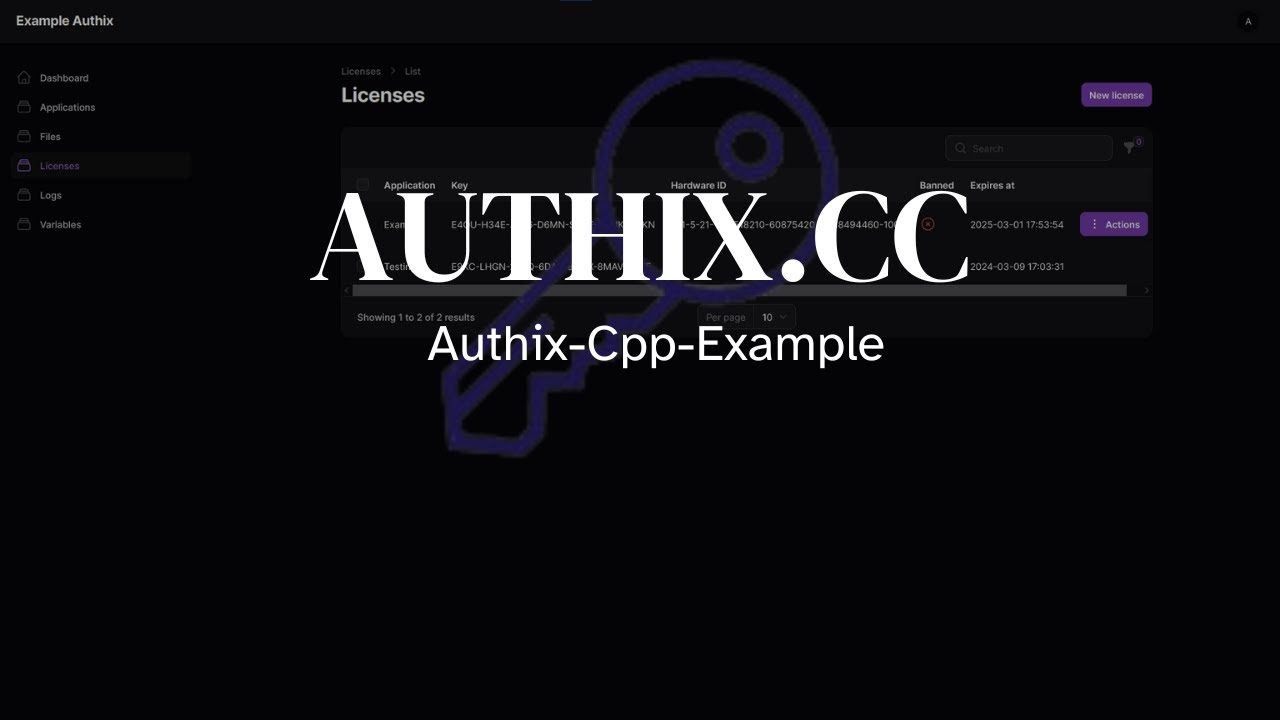 How to use the Authix CPP Example - YouTube