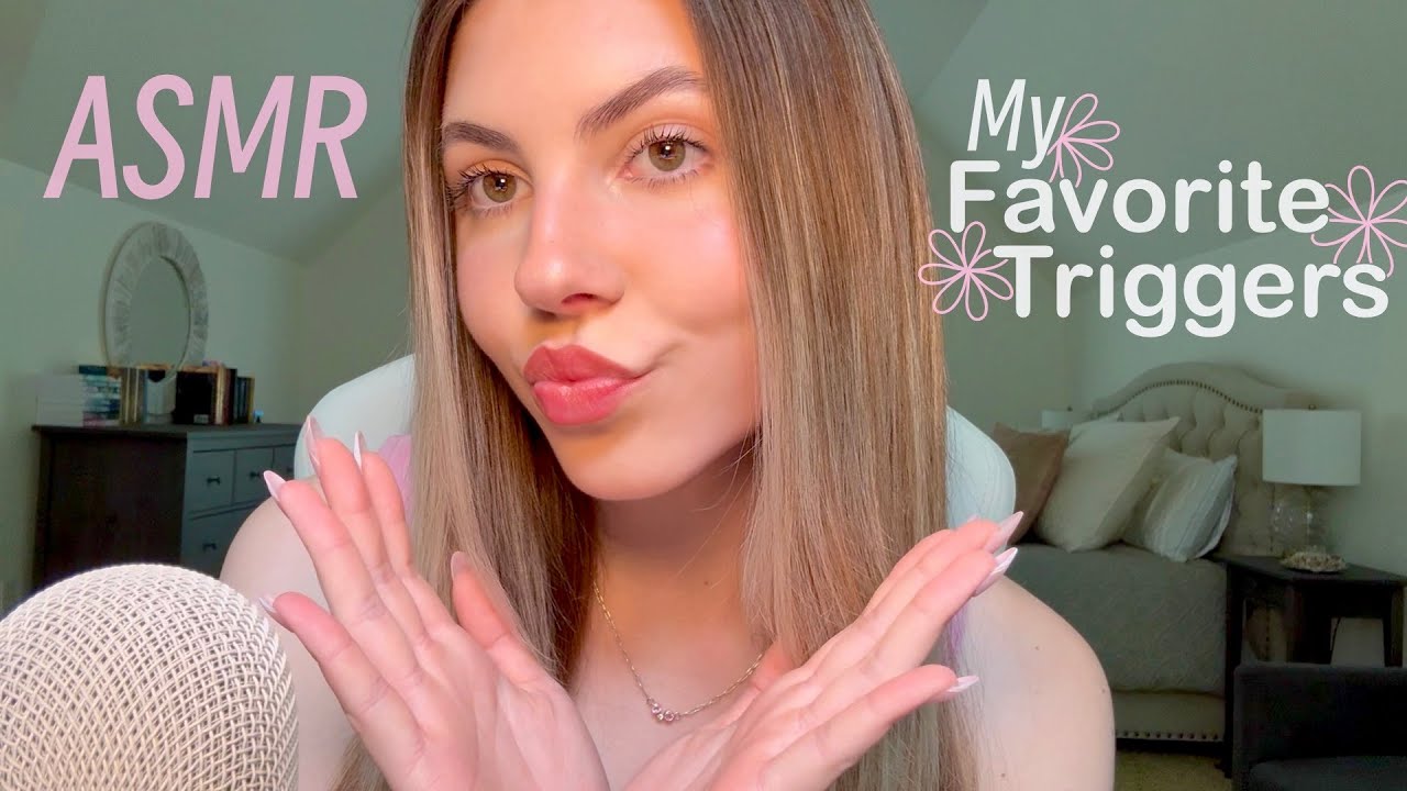 ASMR My Favorite Triggers (mouth sounds, hand sounds, mic scratching, nail tapping) - YouTube