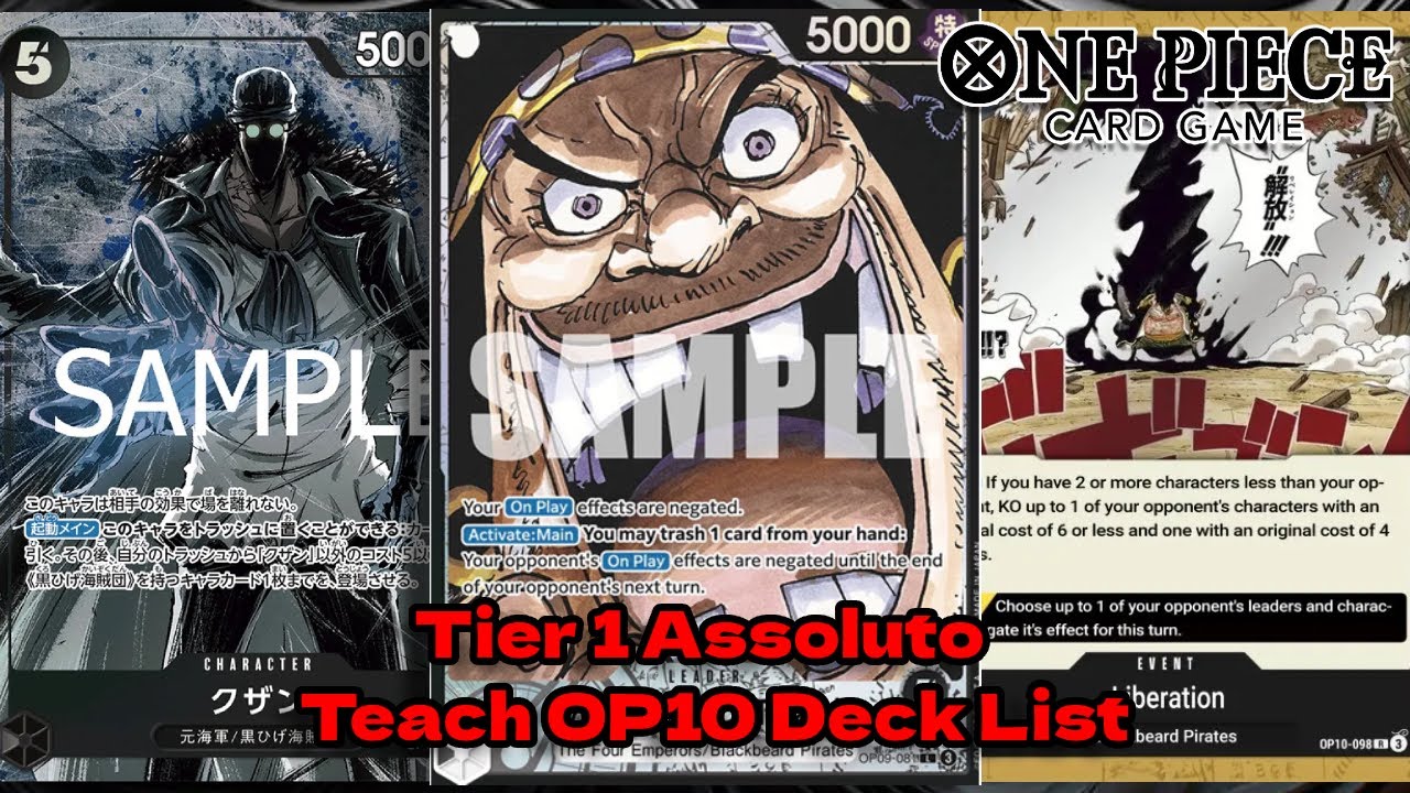 Tier 1 Deck - BlackBeard Teach OP10 Meta Deck List - One Piece TCG ITA ...