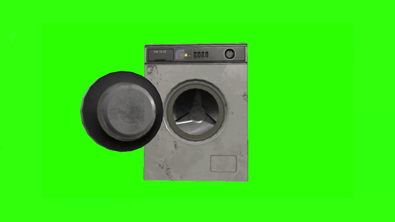 WASHING MACHINE 1 - GREEN SCREEN - YouTube