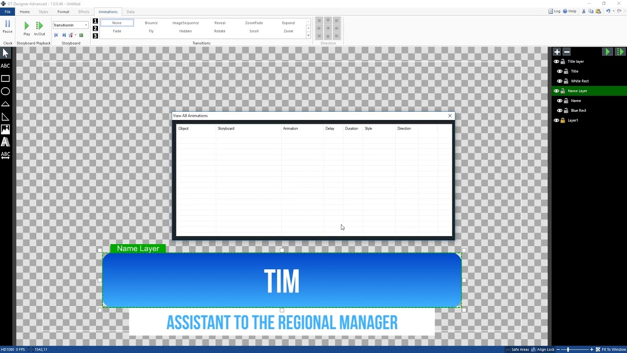 vMix GT Title Designer How to create animated titles - YouTube