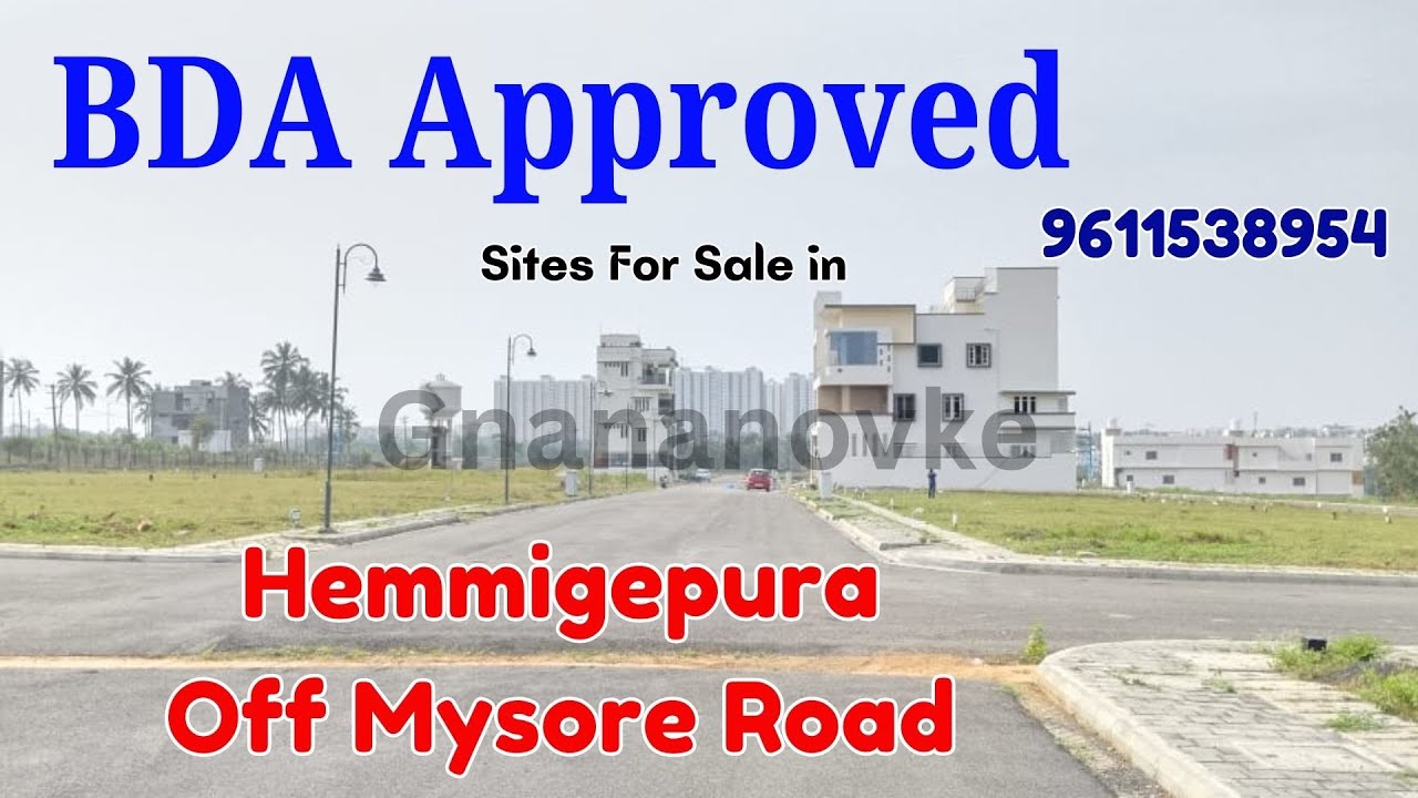 BDA Approved site for sale in Kengeri 9611538954 - YouTube