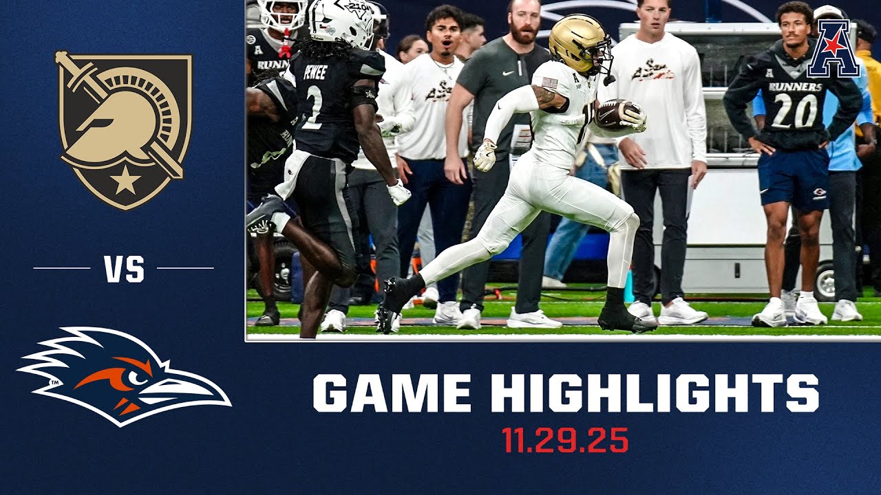 Army vs UTSA Football Highlights | Nov, 29. 2025 - YouTube