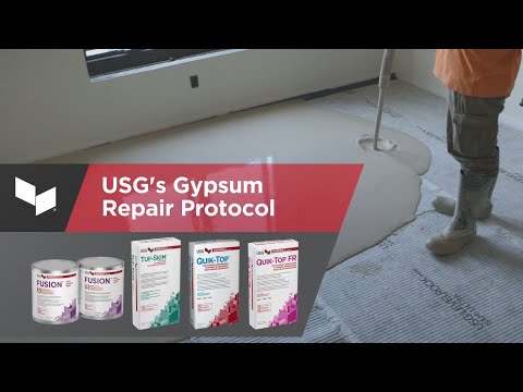 Fix Gypsum Floors Fast: USG’s 3-Step Repair Guide