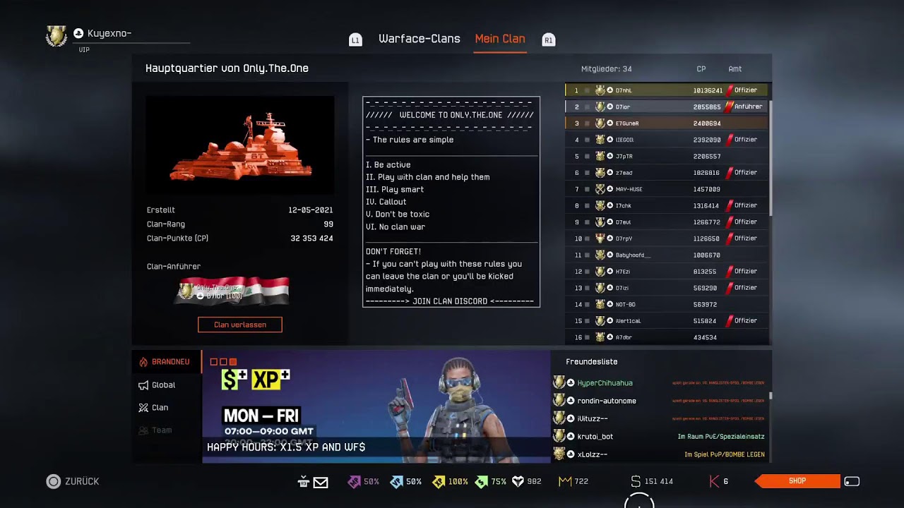 Warface Clutch LIVESTREAM PS/XB/NS - YouTube