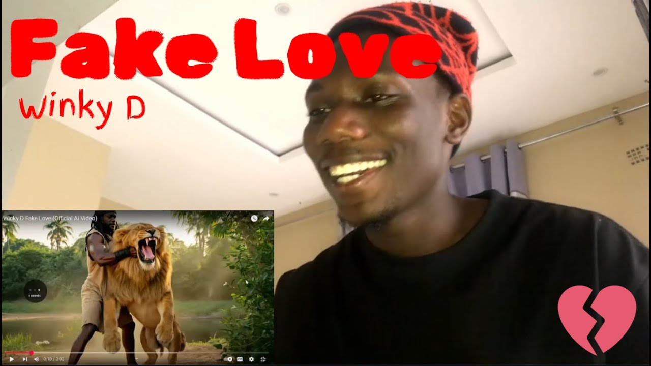 Winky D - Fake Love (Official Ai Video) | REACTION - YouTube Music